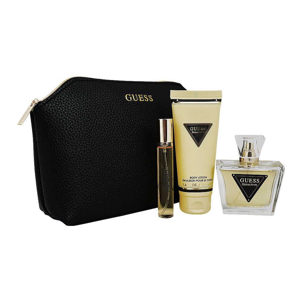 Guess Seductive For Women Set EDT 75Ml+EDT 15Ml+Body lotion 100Ml+Pouc ...