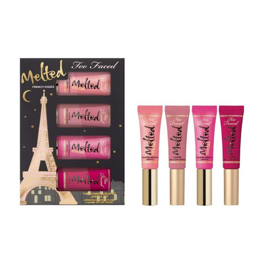 Too Faced French Kisses Melted Liquified Lipstick 4 Piecs Set ...