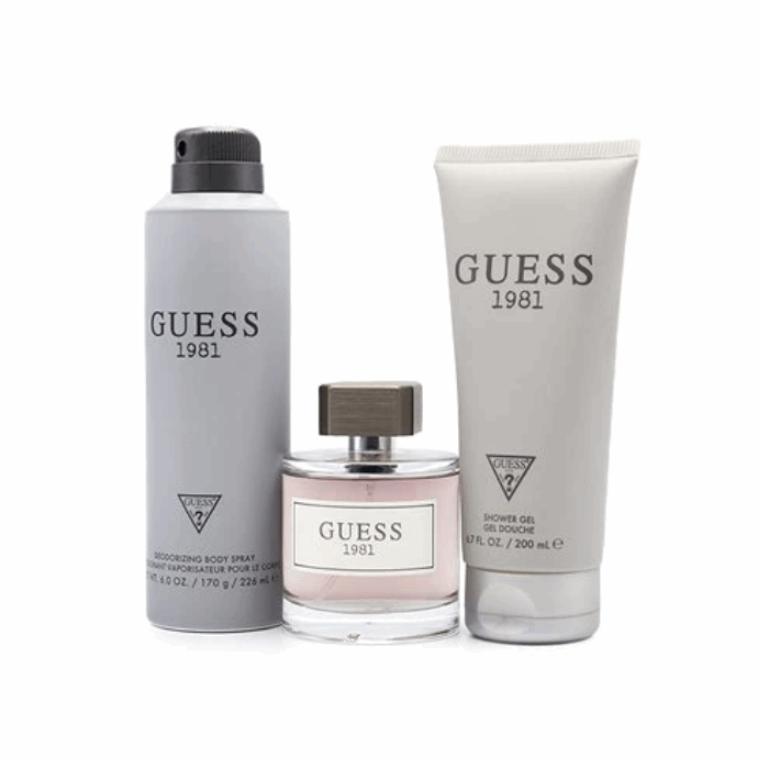 Guess 1981 For Men Set EDT 100Ml+Body Spray 226Ml+S Gel 200Ml ...