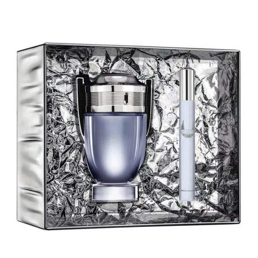 Paco Rabanne Invictus For Men Gift Set EDT 100Ml+EDT 10Ml – Allurebeautypk