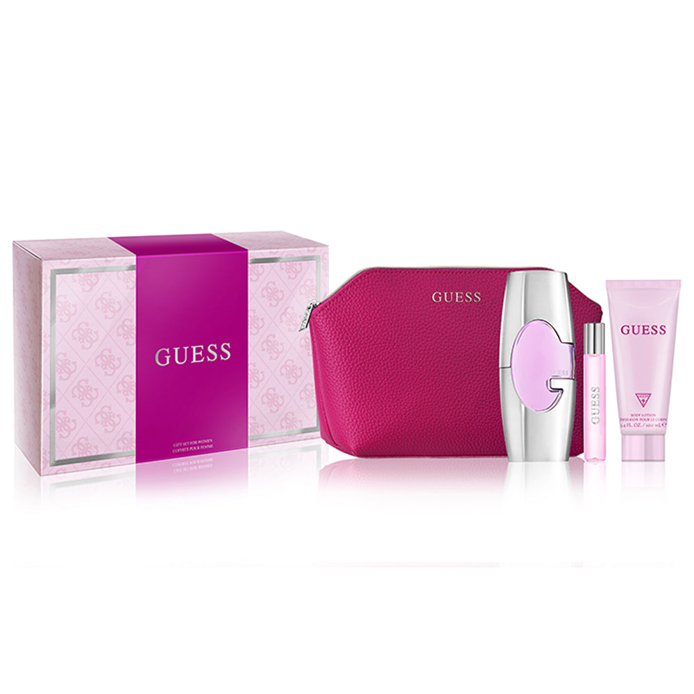 Guess For Women Set EDP 75Ml+EDP 15Ml+Body Lotion 100Ml+Pouch ...