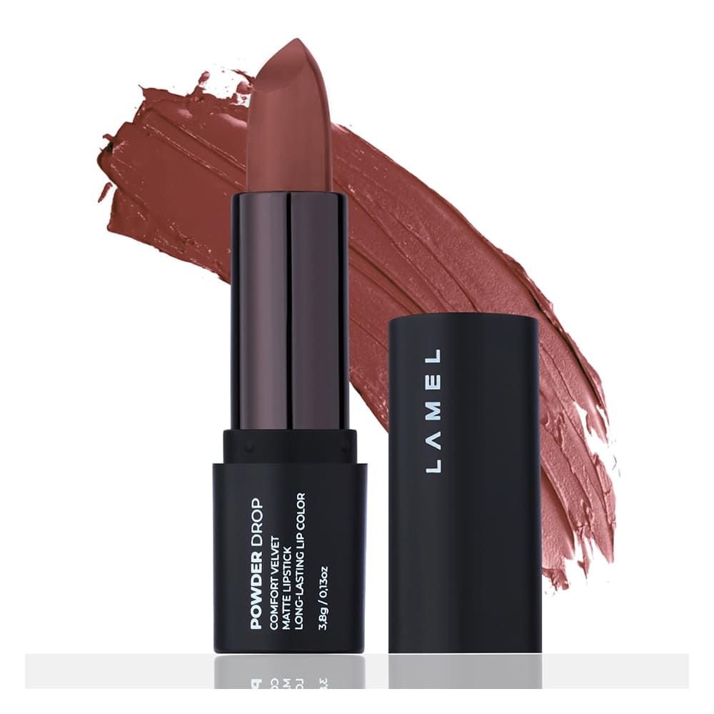 Lamel Lipstick Powder Drop – 401 Cold Beige – Allurebeautypk
