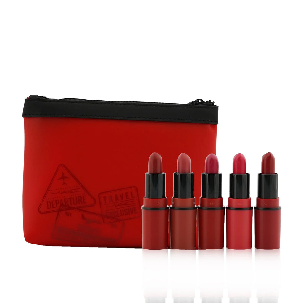Mac Travel Exclusive Mini Lipsticks Set (5x Mini Lipstick + 1 Bag ...